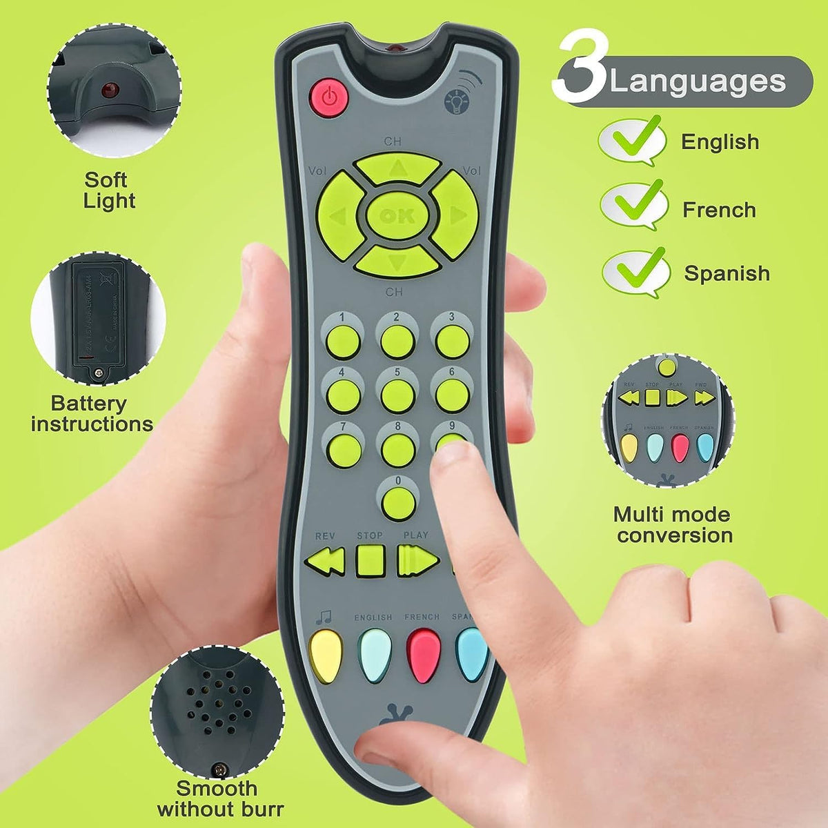 Baby TV Remote Control Learning Toy