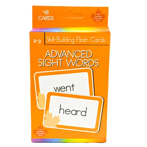 Advanced Sight Words Flash Cards - 48 Cards for Skill-Building